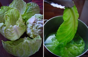 Stuffed Cabbage Leaves, Logs and Cabbage Heart - Aglaia's Table οn Kea ...