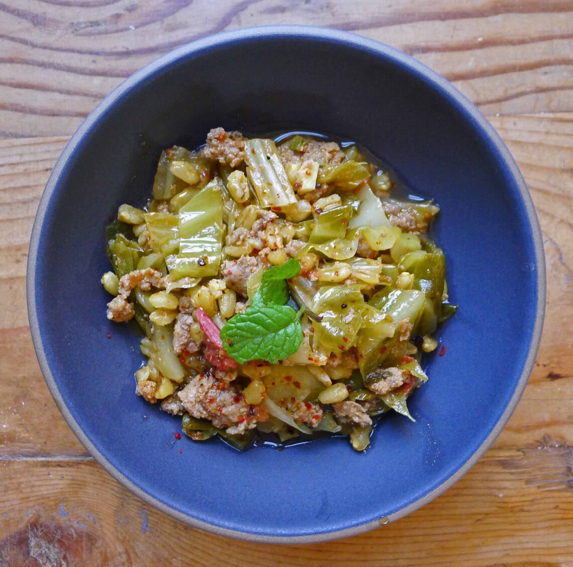 Kapuska: Cabbage with Ground Meat and Farro - Aglaia's Table οn Kea ...