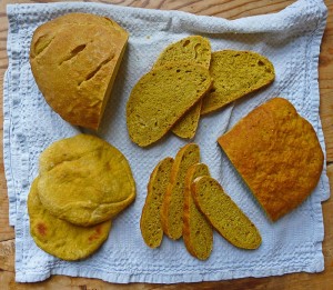 Yellow, Spicy Bread - Aglaia's Table οn Kea Cyclades