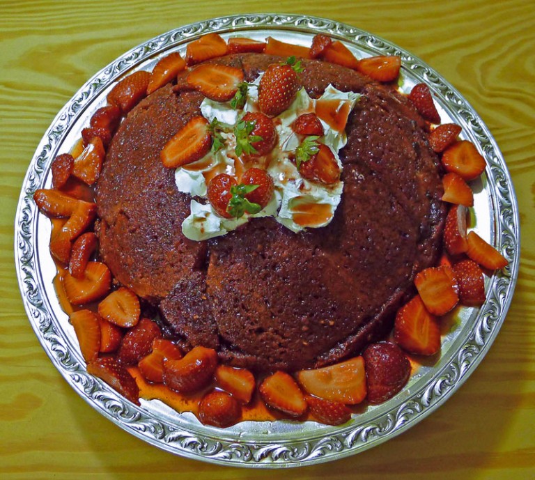 Bread and Red Fruit Pudding with Mascarpone - Aglaia's Table οn Kea ...