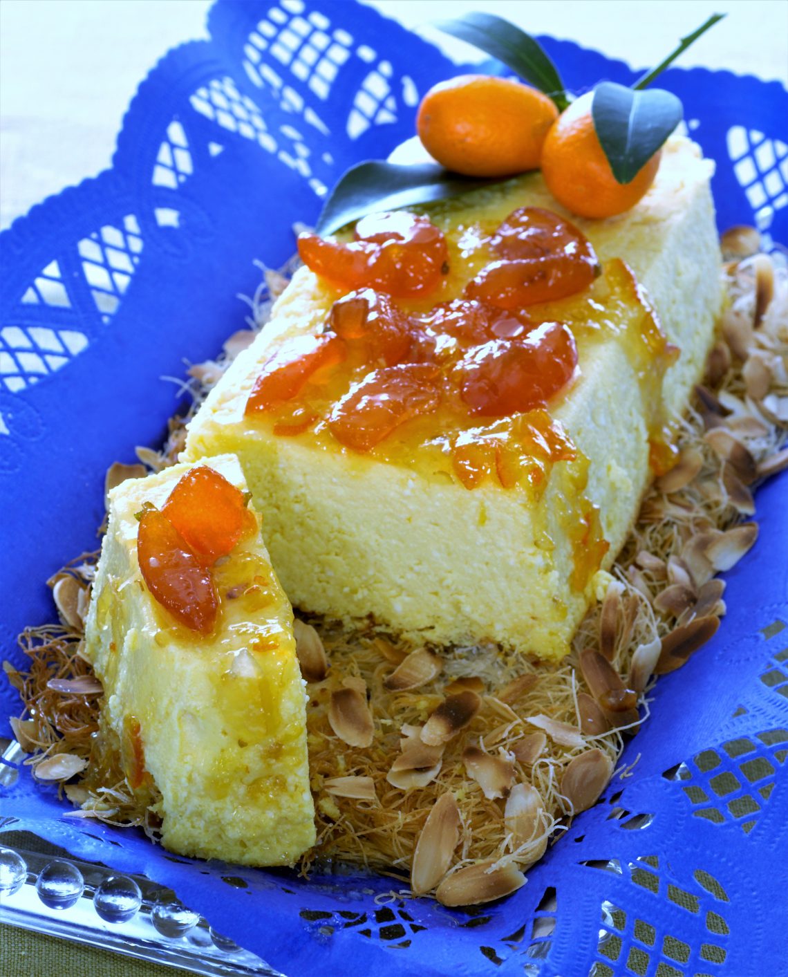 Cheesecake with Feta and Myzithra (Ricotta) - Aglaia's Table οn Kea ...