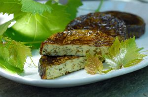 Yogurt and Herb Pies Wrapped in Grape Leaves - Aglaia's Table οn Kea ...