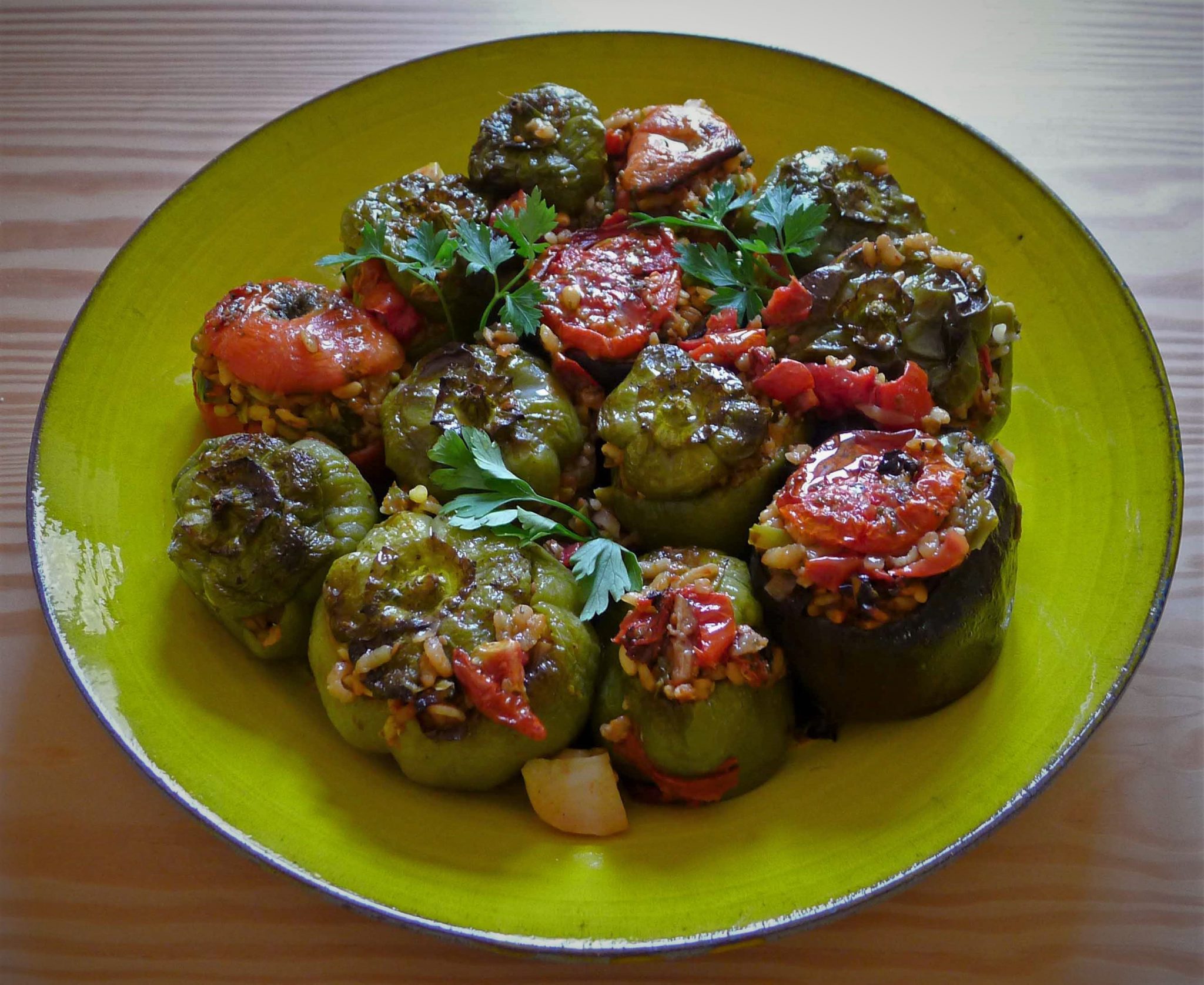 Stuffed Summer Vegetables with Rice, Farro and Pine Nuts - Aglaia's ...